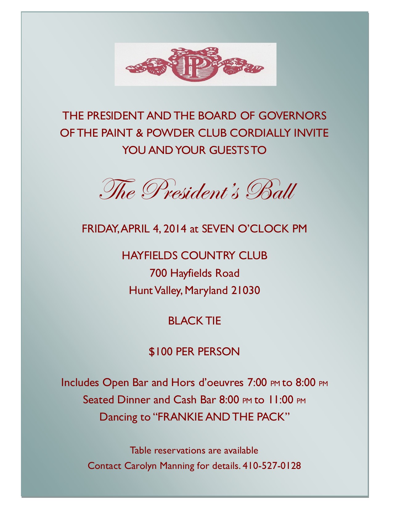 President’s Ball Invitation « The Paint & Powder Club